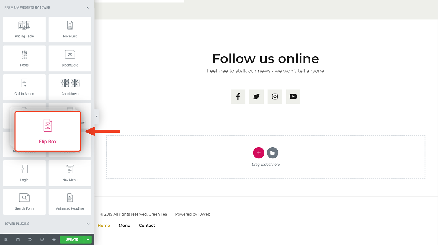 Flip Box 10Web Help Center