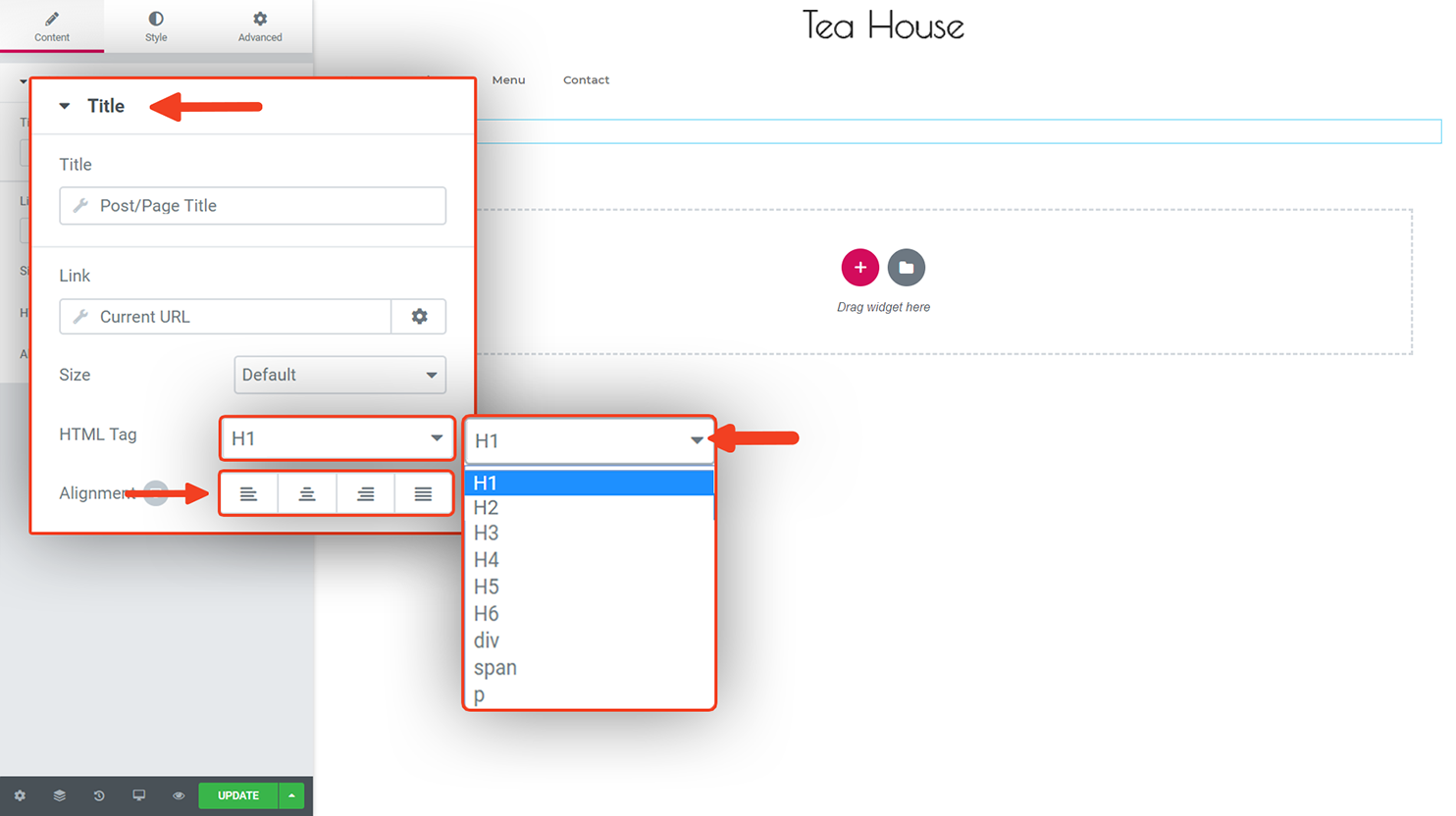 Post/Page Title Widget – 10Web Help Center