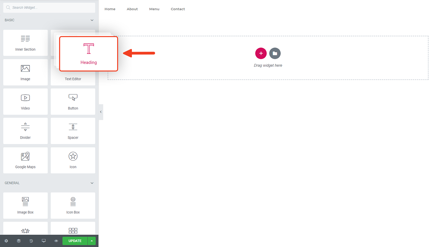 Heading Widget – 10Web Help Center