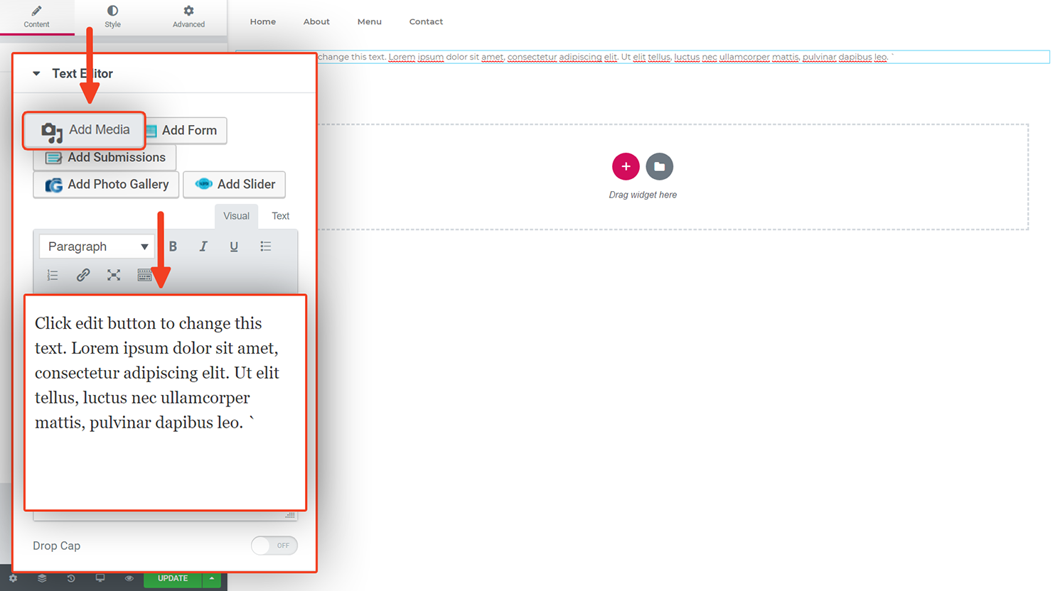 Text Editor Widget – 10Web Help Center