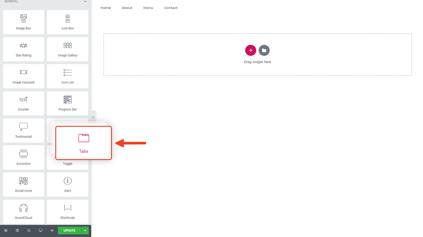 Tabs Widget – 10Web Help Center