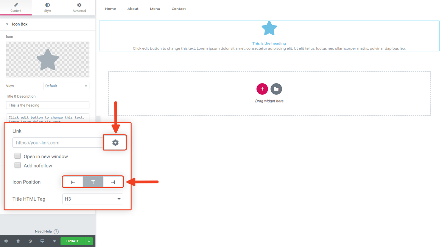 Icon Box Widget – 10Web Help Center