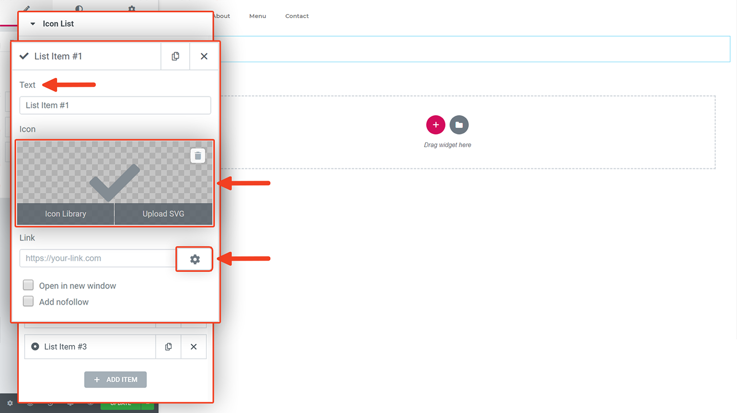 Icon List Widget – 10Web Help Center
