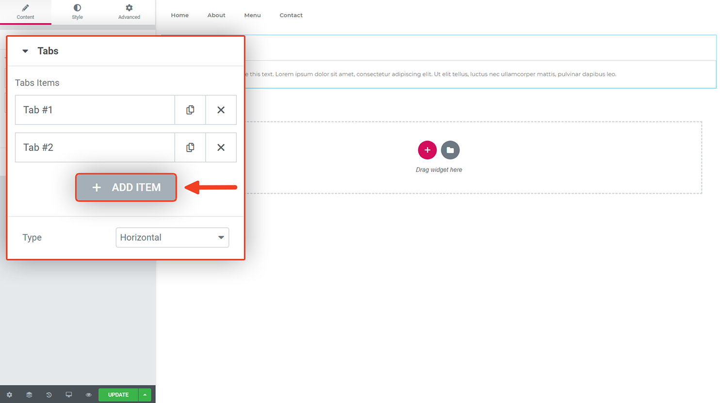 Tabs Widget – 10Web Help Center