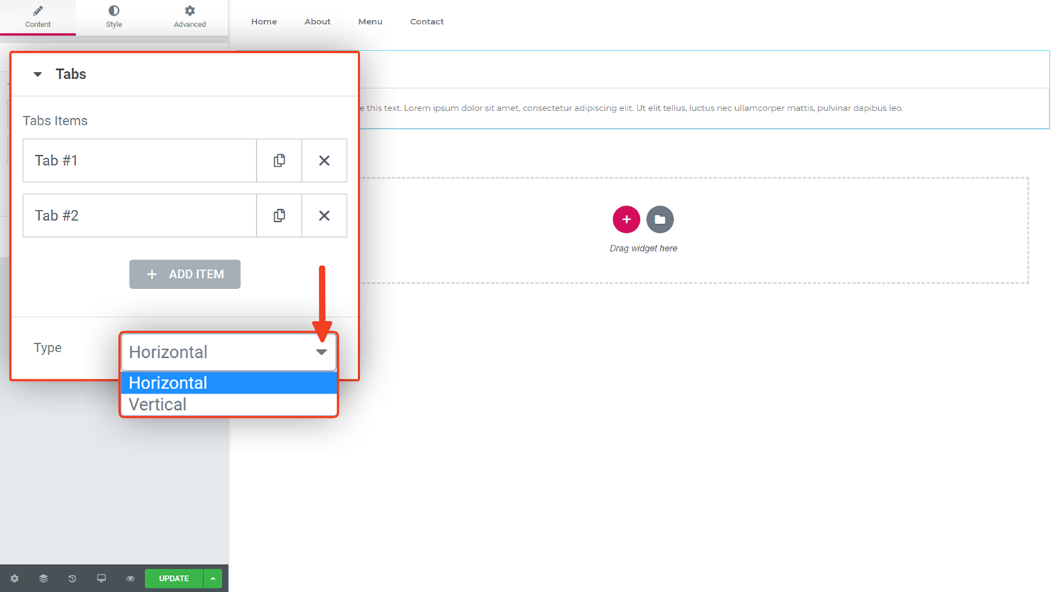 Tabs Widget – 10Web Help Center