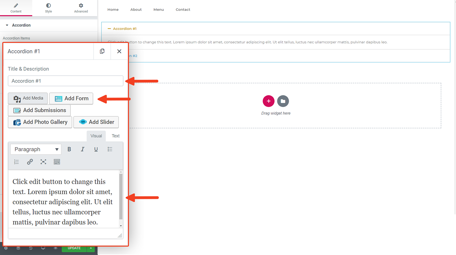 Accordion Widget – 10Web Help Center